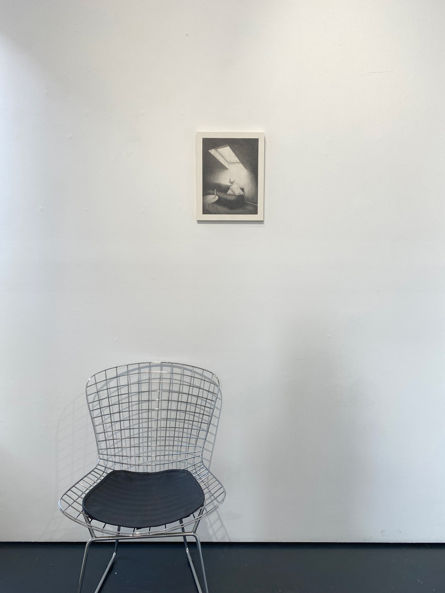 Exhibitions Lucy Ray A chicken, living-room, candle and skylight